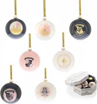 Widdop and Co Harry Potter Hogwarts Triwizard Kugeln Set mit 7 hängenden Ornamenten in Geschenkbox