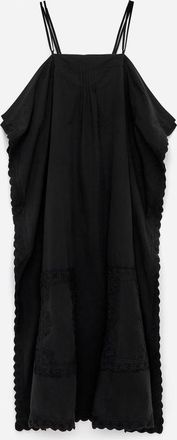 Arket Besticktes Trägerkleid -Schwarz