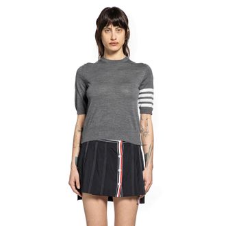 Thom Browne Fine Merino Wool 4-Bar Tee