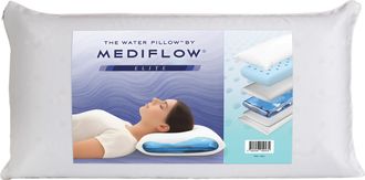 Mediflow Elite Collection Wasserkissen - K&uuml;hlender Gel-Memory-Foam, orthop&auml;disch, verstellbar, zur Linderung von Nackenschmerzen (40 x 80 cm)