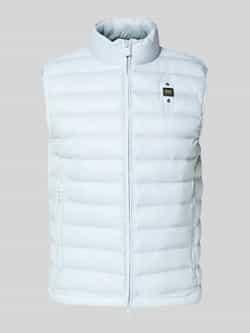 Blauer Steppweste mit Zweiwege-Rei&szlig;verschluss Modell Arvale