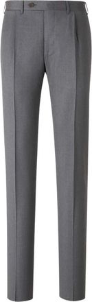 Canali pantalon en laine &agrave; passants de ceinture - Gris