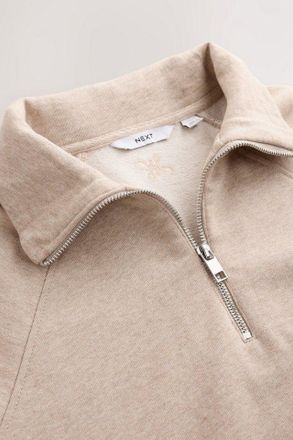 Next Sweater Sweatshirt mit viertellangem Rei&szlig;verschluss (1-tlg)