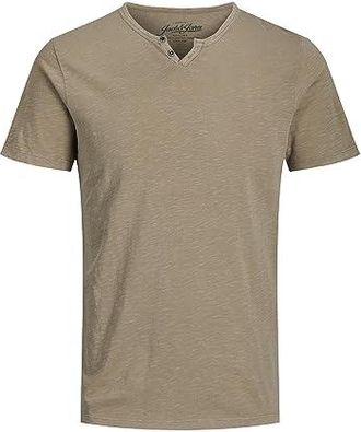 Jack & Jones Jjesplit Neck Tee Ss Noos Homme T-shirt, Vaisselle/Coupe : Slim, M