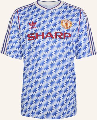 adidas Manchester United Ausw&auml;rtstrikot 90 weiss