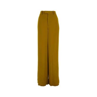 Saint Laurent Damen, Hosen, Gelb, SGr&ouml;&szlig;e