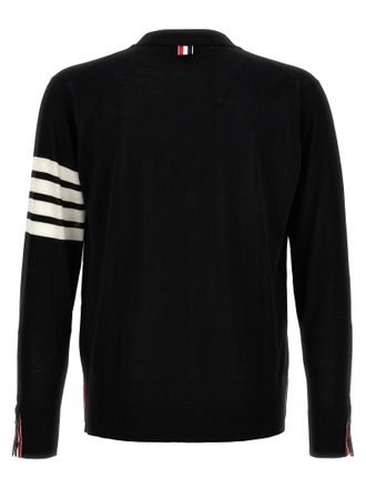 Thom Browne Merino Wool Cardigan - Black