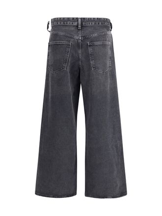 A Gold E Womens Vana Wide Leg Jeans Arcane Cotton