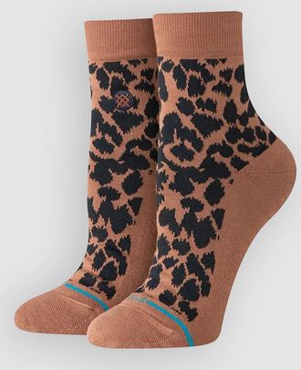 Stance Love Leopard Lowrider Chaussettes marron