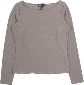Emporio Armani Femme, Tops, Beige, Taille: 40 FR Hauts &agrave; manches longues