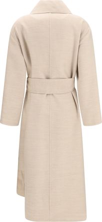 Fabiana Filippi Womens Belted Double Wool Coat Casha Merino