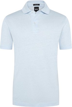 HUGO BOSS Poloshirt aus einem Leinen-Baumwoll-Mischgewebe in