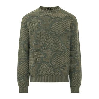 Etro Homme, Pulls, Vert, Taille: S Pull Col Rond Jacquard
