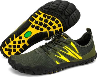 Saguaro Barfu&szlig;schuhe Herren Schnell Trocknend Wasserschuhe Leicht Atmungsaktive Badeschuhe M&auml;nner rutschfest Barfussschuhe, Armeegr&uuml;n, 42 EU