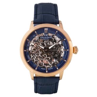 Carl von Zeyten Cvz0013Rbls Skelett-Automatikuhr - - Accessories - Herren - Blau - ONE SIZE