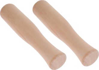 Happyyami 2 St&uuml;ck Holzst&ouml;&szlig;el f&uuml;r K&uuml;che Ergonomischer Knoblauchstampfer und Mahlstab zum Zerkleinern von Gew&uuml;rzen Kartoffelp&uuml;ree und Lebensmitteln