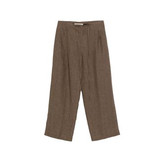 R&oacute;he Drawstring Pleat Trousers