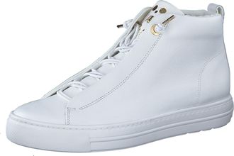 Paul Green Damen Hightop-Pauls, Frauen High-Top Sneaker,Freizeitschuhe,Turnschuhe,Laufschuhe,schnürschuhe,schnürer,mid Cut,Weiß (White),38.5 EU / 5.5 UK