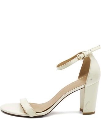 Stuart Weitzman sandales en cuir verni 85 mm - Tons neutres