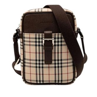 Burberry Sac bandouli&egrave;re en toile Pre-owned - Femme - Pre-owned - Beige - Taille: ONE Size
