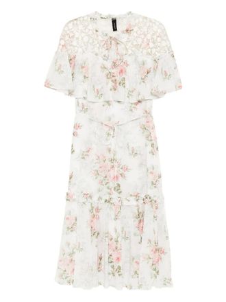 Needle & Thread robe Carla - Blanc