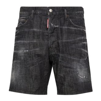 Dsquared2 Marine Bermuda Denim Schwarze Shorts