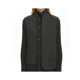 Malloni Gilet Sartoriale Destrutturato - - Jackets - Damen - Schwarzk - L