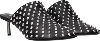 Jil Sander Studded Leather Mule - Black
