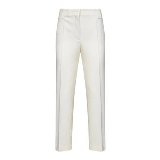 Versace Pantalon en laine stretch - Femme - Pantalons - Blanc - Taille: 40 FR