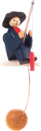 Dregeno Seiffen eG Schaukelfigur Figur Angler