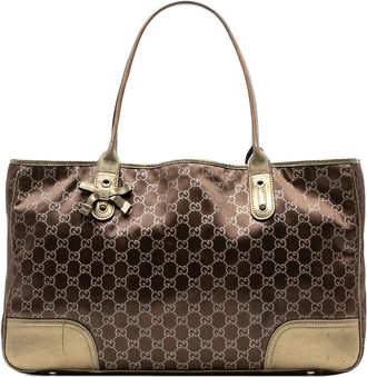 Gucci Shopper - GG Satin Princy Tote - Gr. unisize - in Gold - für Damen