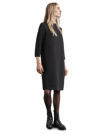 Street One Damen A144268 Knielanges Kleid in Unifarbe,Black,36