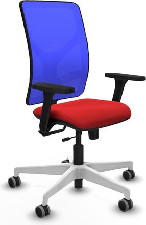 Piqueras y Crespo Stuhl Home Office mit 3D-Armlehnen, h&ouml;henverstellbare Lendenwirbelst&uuml;tze, ausgestattet mit Syncro/Traslack und Schneideschaum, mit Rollen 65 mm, Parke