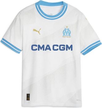 Puma Olympique de Marseille 771283-01 Home Jersey Replica Jr T-Shirt Unisex Kids White Größe 116