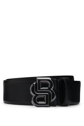 BOSS Hommes B Icon-G Ceinture en cuir italien avec boucle à monogramme Double B