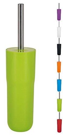 Spirella WC Bürste Klobürste Toilettenbürste hochwertig Cocco mit hygienischem Behälter Grün