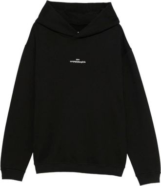 Maison Margiela Homme, Sweatshirts et sweats &agrave; capuche, Noir, Taille: M Sweat &agrave; capuche avec logo