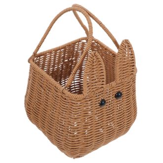 Cabilock Eleganter Osterkorb Handgefertigt Aufbewahrung Aus Rattan Mit Deckel Vielseitig Einsetzbar F&uuml;r Hochzeitsfotografie Und Veranstaltungen