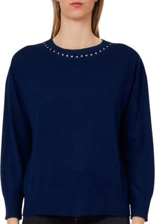 Liu Jo Femme, Pulls, Bleu, Taille: 40 FR Wa6138.2 Maille ras du cou