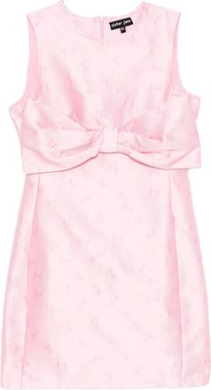 Sister Jane robe courte Gali à noeud en jacquard - Rose