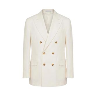 Brunello Cucinelli Anzugjacke - - Jackets - Herren - Wei&szlig; - L