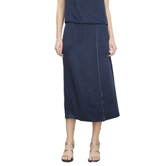 Vince Perlen Vorderer Schlitzrock - - Skirts - Damen - Blau - S