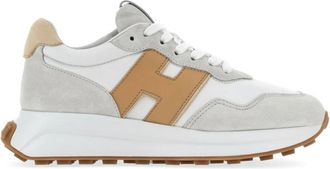 Hogan Femme, Chaussures, Multicolore, Taille: 36 1/2 EU Baskets Logo en Daim Gris