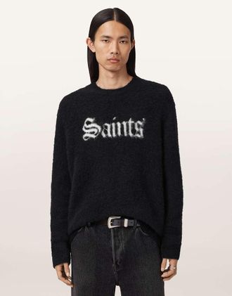 AllSaints Saints - Pull ras de cou - Noir/blanc craie-Multicolore