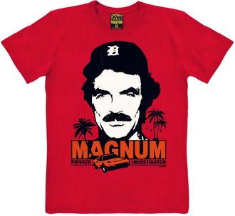 Traktor I Magnum P.I. | T-Shirt Print | Damen & Herren | kurzärmlig | rot | Lizenziertes Originaldesign | Größe XXL