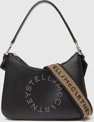 Stella McCartney Logo Top Handle Crossbody Bag, Woman, Black