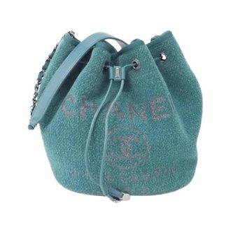 Chanel Pre-owned Canvas Bucket Bag - - Pre-owned - Damen - Gr&uuml;n - ONE SIZE
