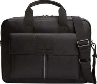 Tommy Hilfiger Herren Th Central Computer Bag Am0am14166 Computertasche, Black (Black)
