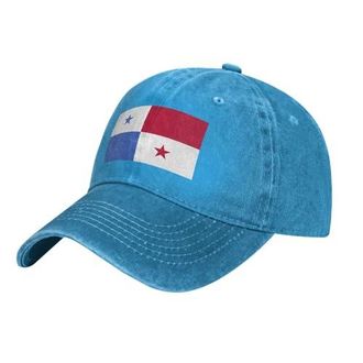 Generic Drapeau du Panama Femme Homme Chapeau Styl&eacute;e Casquette Trucker Anti UV Chapeau De Cowboy pour Randonn&eacute;e Golf Voyage