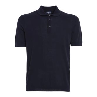 Drumohr Homme, Tops, Bleu, Taille: 2XL Polo &agrave; Boutons